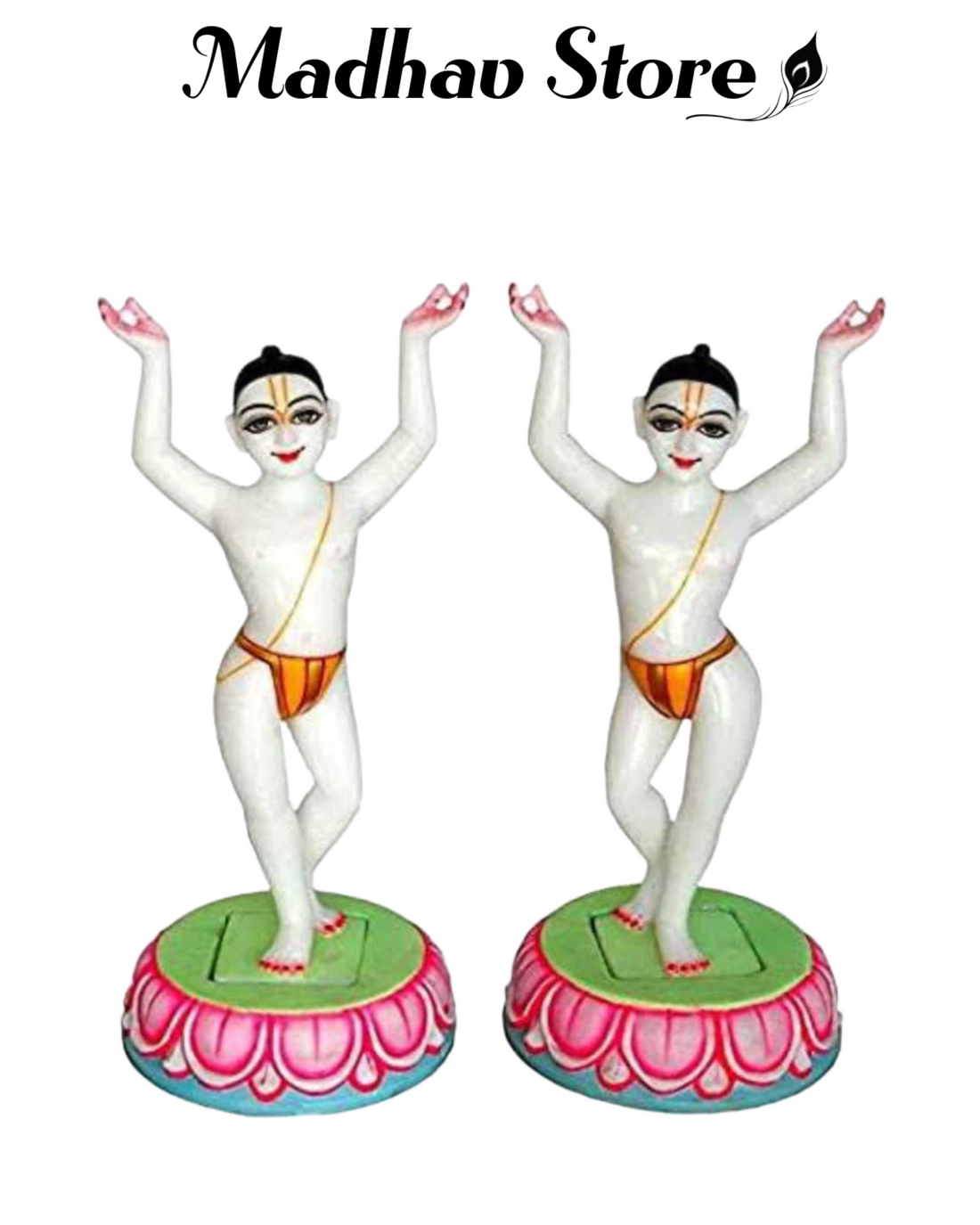 Gaura Nitai Makrana Marble Deities – Madhav Store